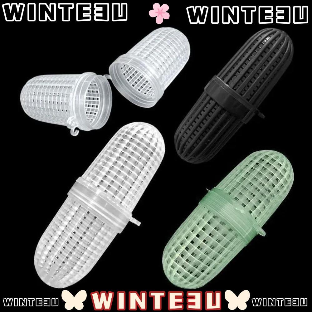 WINTE3U Basket Feeder Holder, Fish Lure Conjoined Fishing Bait Cage ...