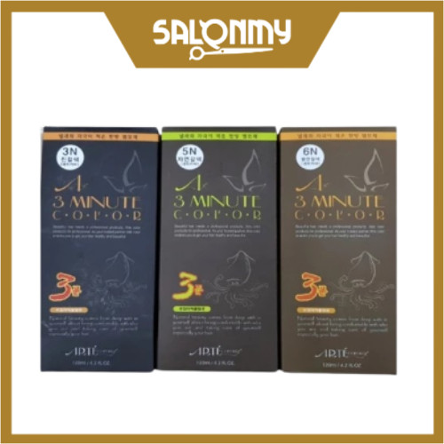 Arte 3 Minute Squid Ink Hair Color 120ml+120ml | Shopee Singapore