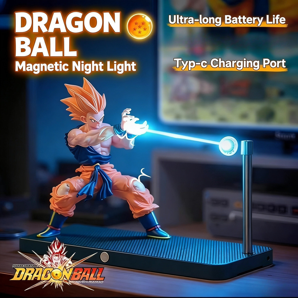 Floating Kamehameha: DBZ Goku Magnetic Levitation LED Lamp - A Must ...