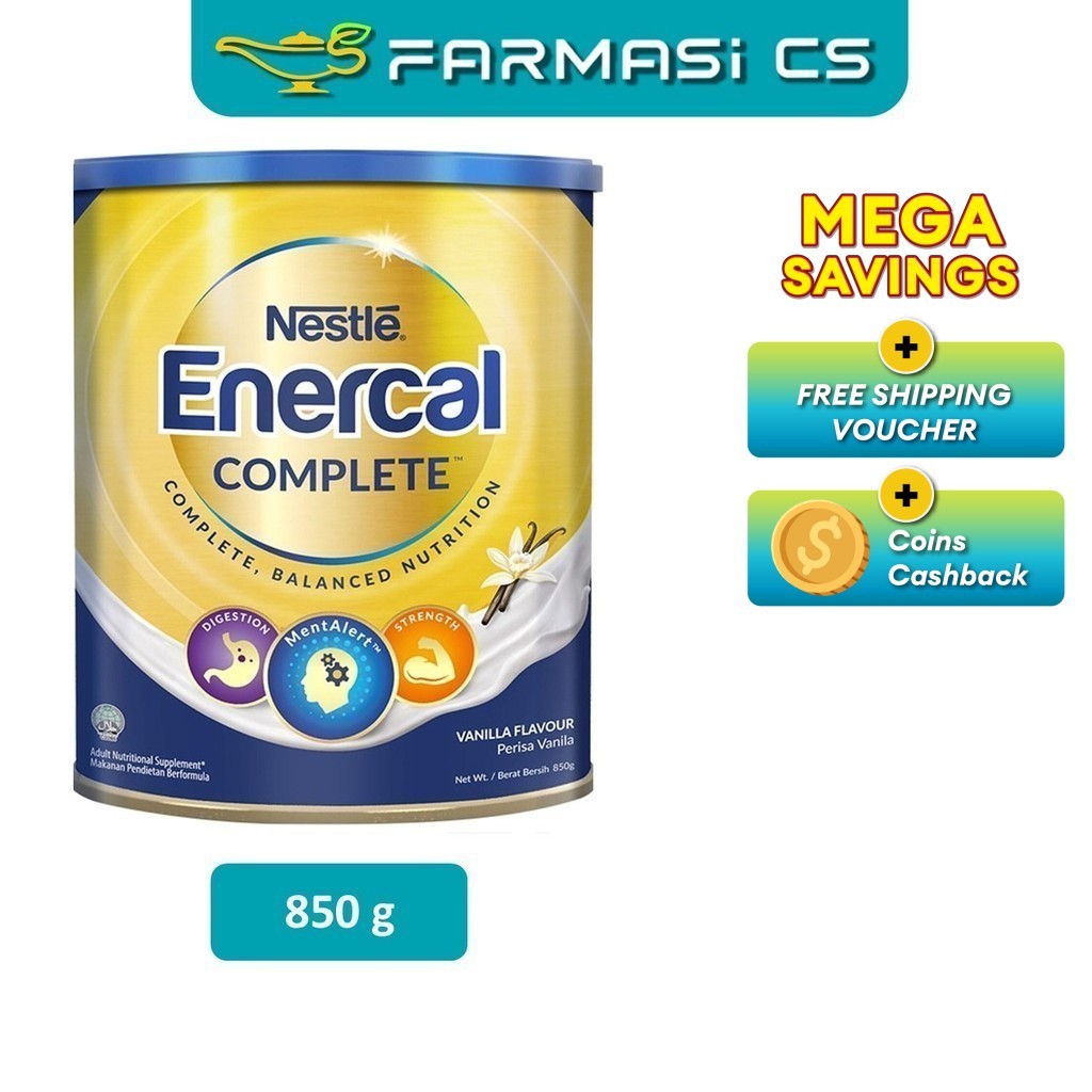Enercal Complete 850g Milk Powder EXP:09/2027 [ nestle, vanilla ...