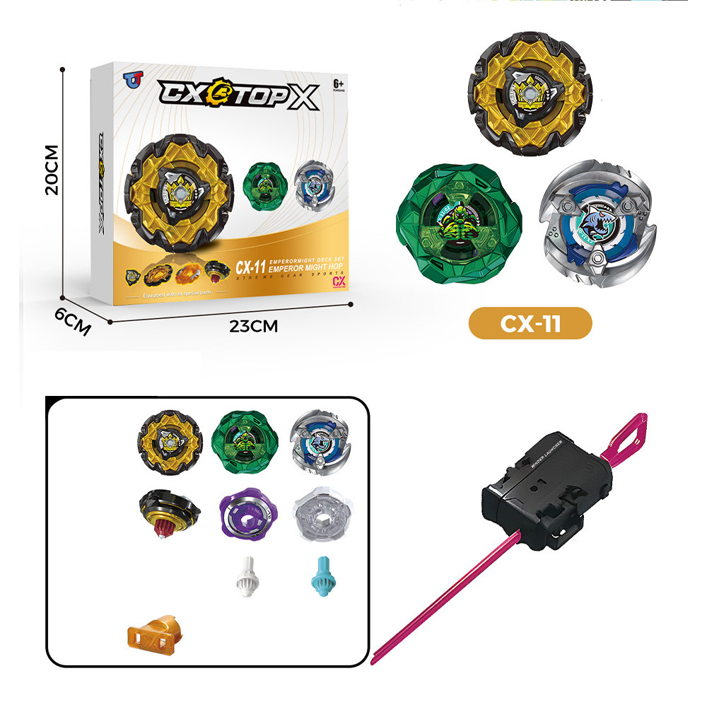 emperor might beyblade X CX-11 Spinning Toy with Launcher Set Metal ...