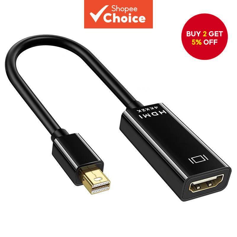 Mini DisplayPort to HDMI Adapter 4K Mini DP Male Converter for Macbook ...