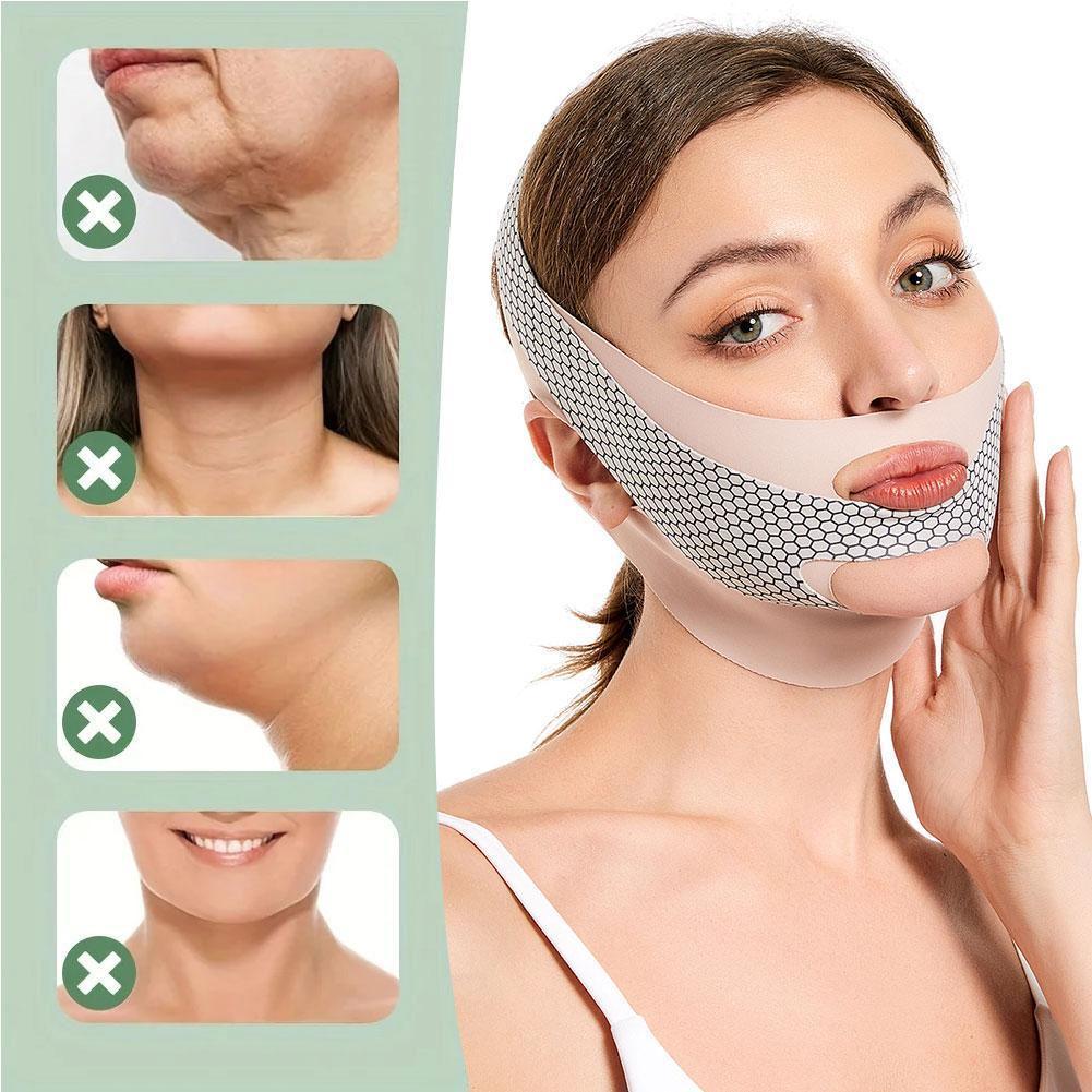 V Face Mask V Face Bandage Double Chin Masseter Bandage Mask Facial ...
