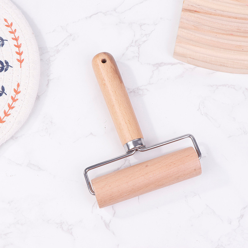 [UP] 1Pc Small Rolling Pin T Shape Wooden Dough Manual Roller Durable ...