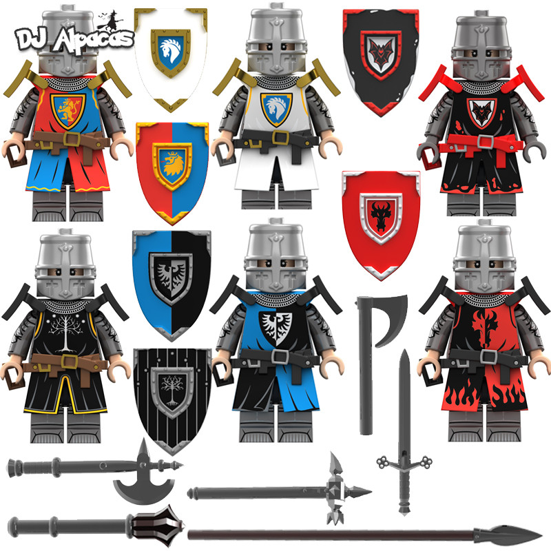 Mini Figures Medieval Soldiers Toy Castle Knights Collectible Dolls ...