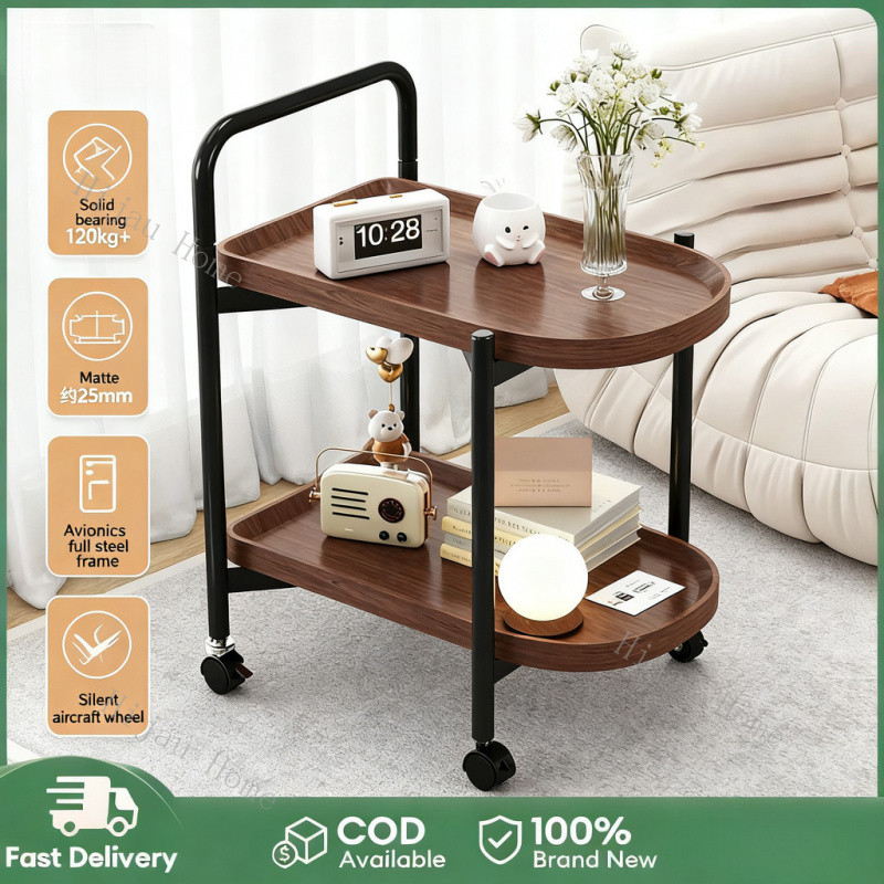 Movable Bedside Coffee Trolley Living Room Side Balcony Nordic Corner ...