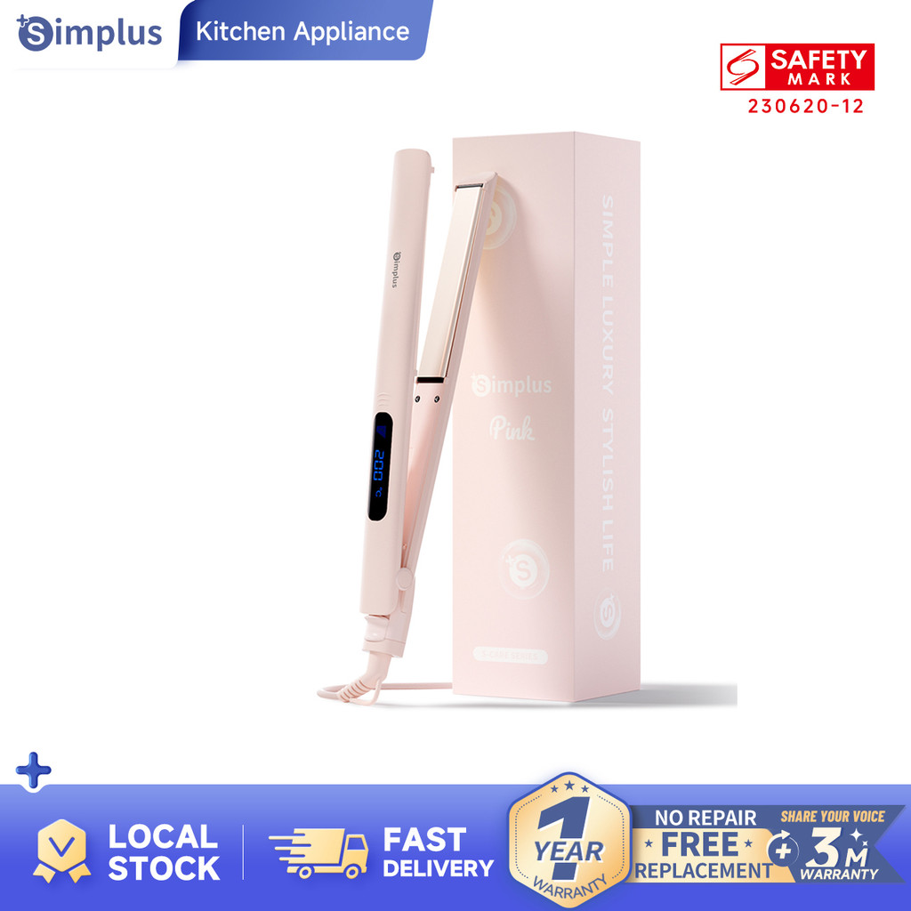 Simplus Kit 119mm Hair StraightnerHair Iron丨2 In 1 Hair Curler丨LCD丨3D ...