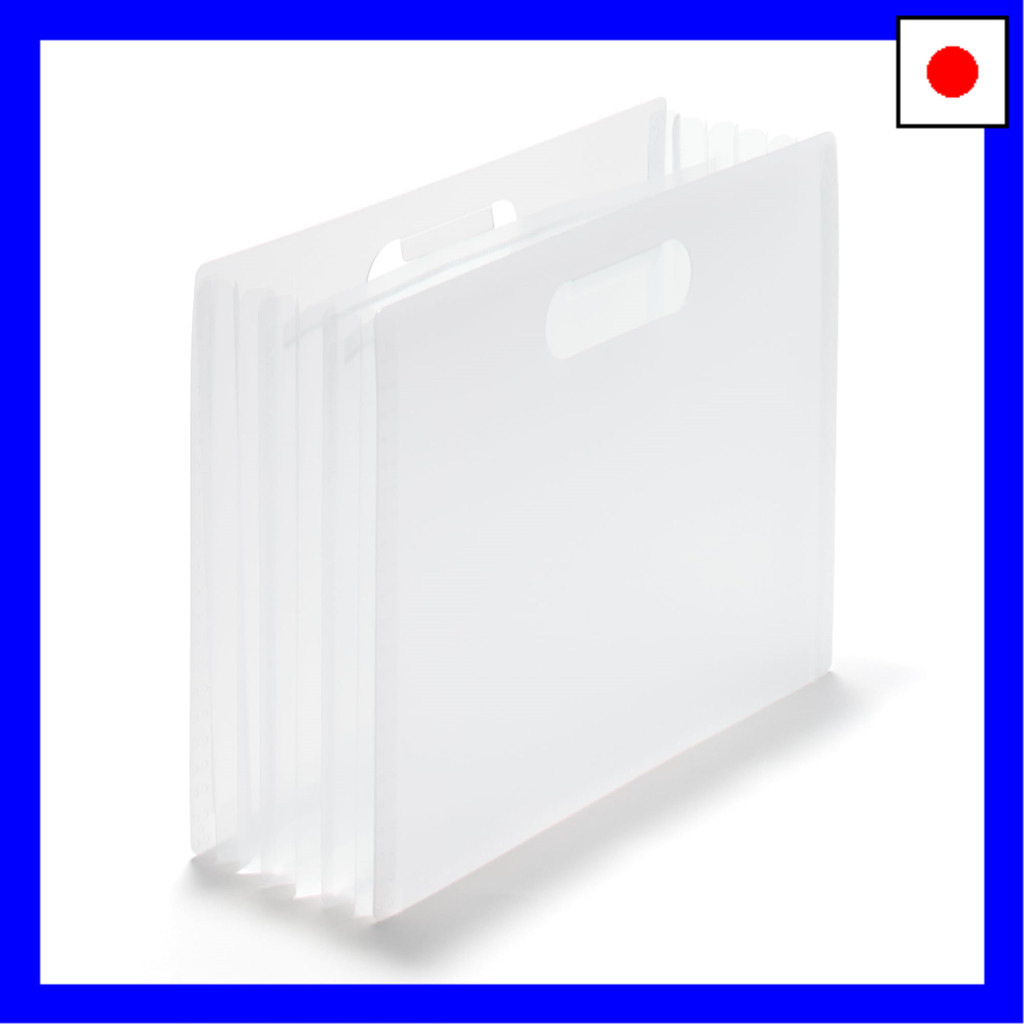 MUJI Polypropylene Accordion File, A4 Size, 3 Pockets, 84924842 ...
