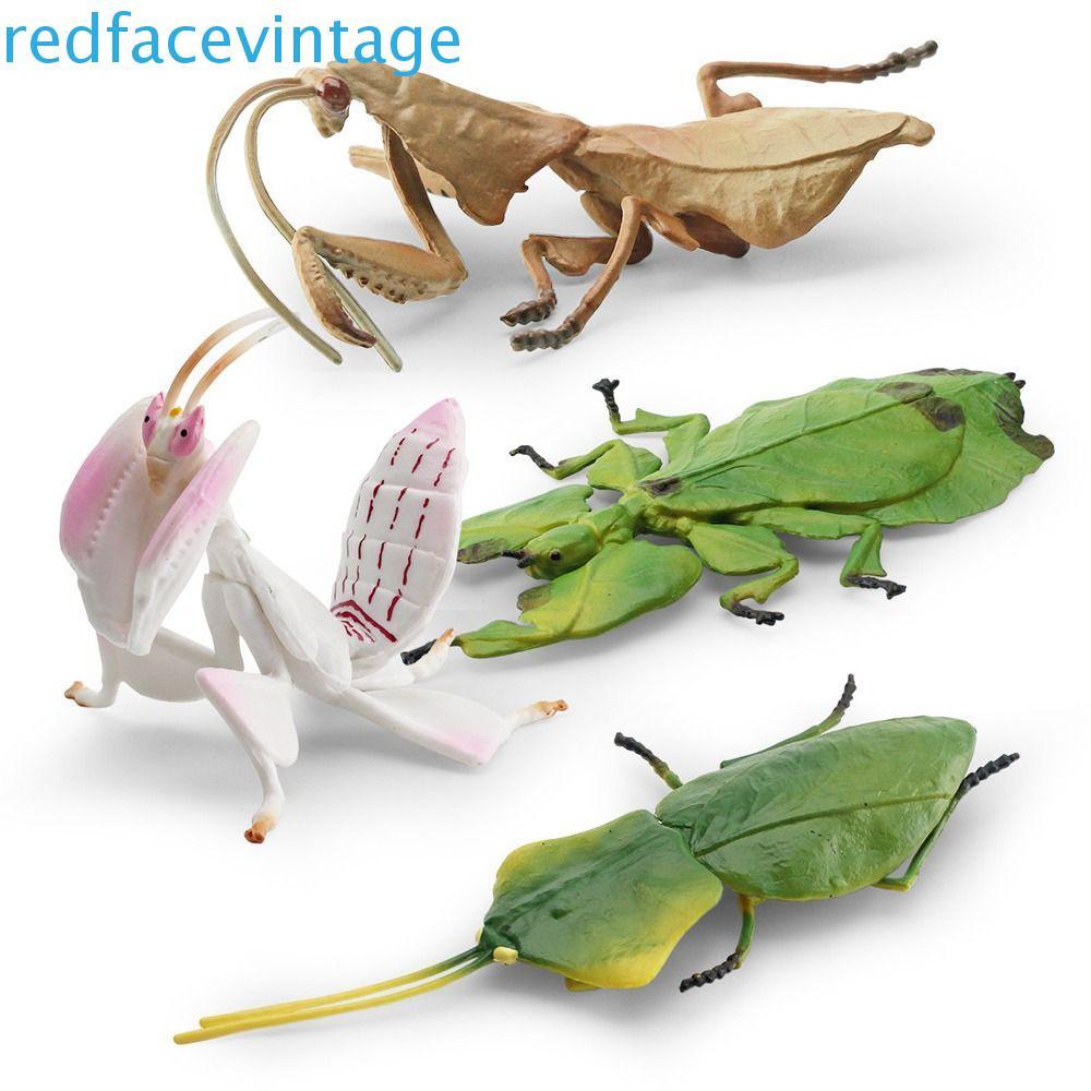 REDFACEVINTAGE Mantis Figurine, Miniature Educational Simulated Insect ...