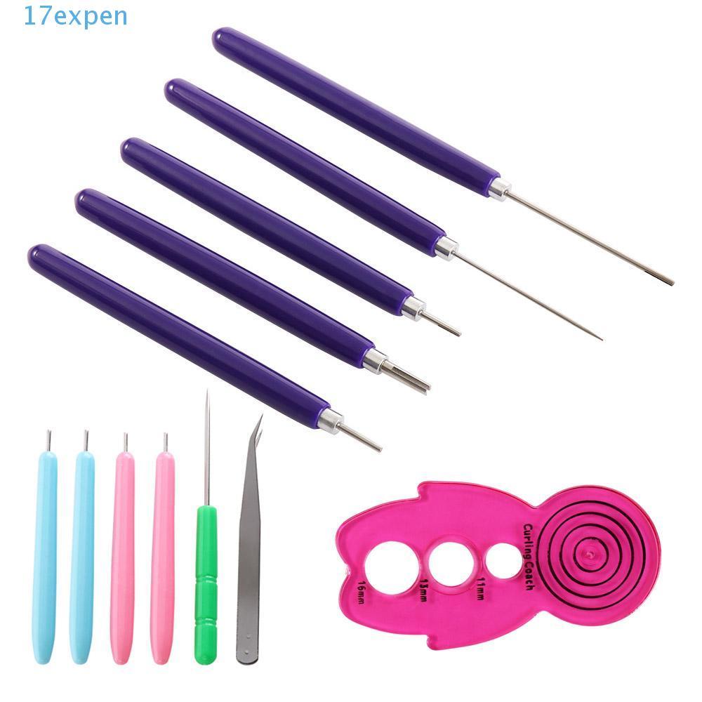 EXPEN 12PCS Paper Quilling Tools, Quilling Slotted Pen Paper Curling ...
