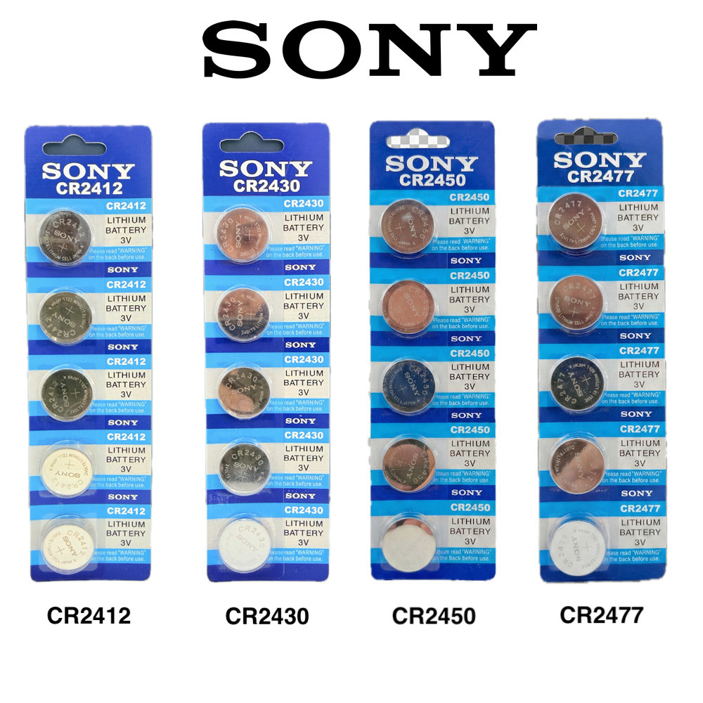[ SONY ] (CR2412 / CR2430 / CR2450 / CR2477) CR Series 3V Lithium Coin ...