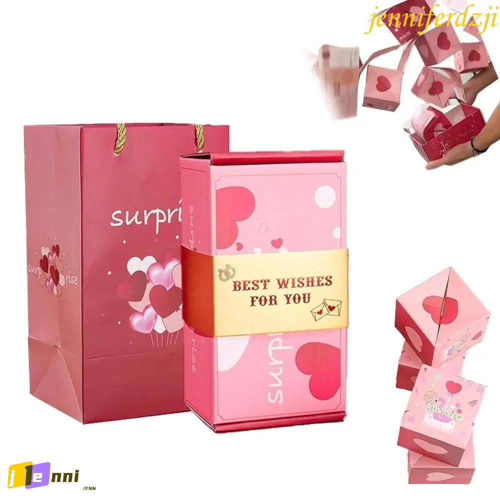 JENNIFERDZJI Cash Explosion Gift Box, Fun Paper Surprise Bounce Box ...
