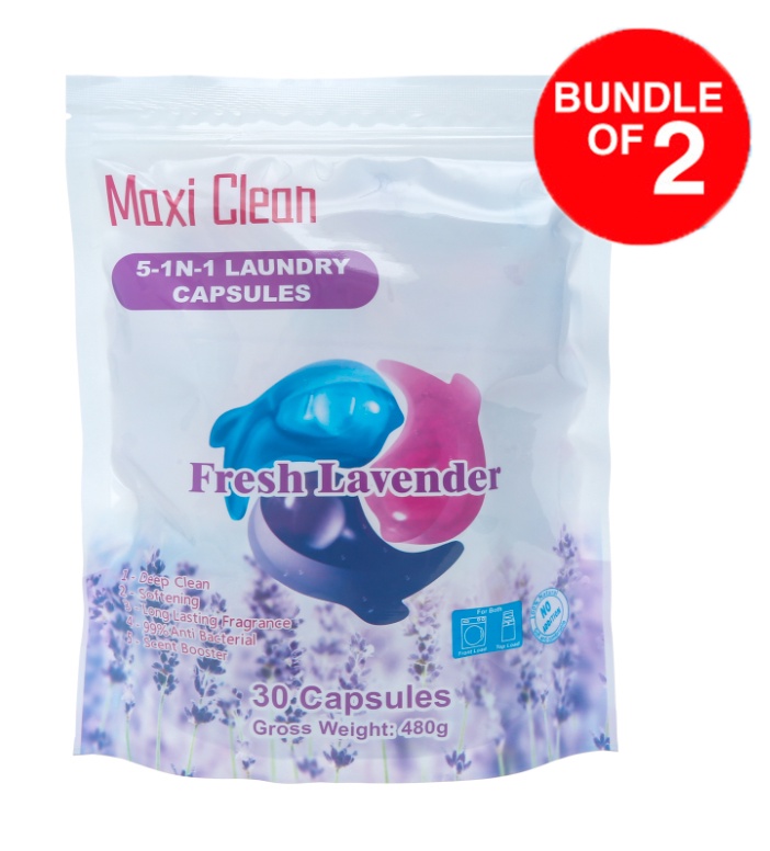 [Maxi Clean] 60/100 pods - Laundry Detergent Capsule / 4 Types ...