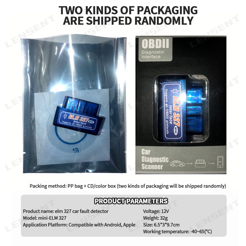 Lensent OBD2 ELM 327 Yamaha Honda Motorcycle Diagnostic ELM327 ...