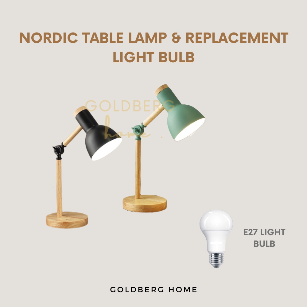 Taka Nordic Table Lamp- with SG safety 3pin plug - Bedroom | Goldberg ...