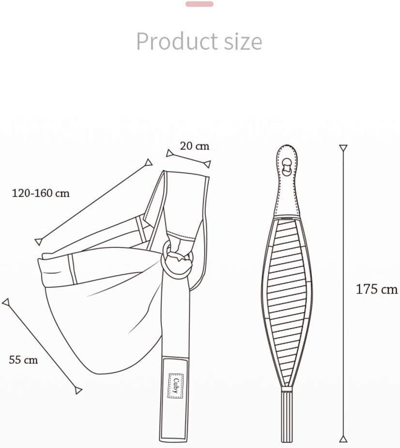 CUBY Baby Sling Ergonomic 4-in-1 Baby Carrier ,Soft Adjustable Ring ...