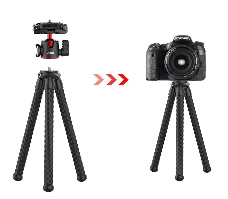 Ulanzi MT-33 Multifunctional Octopus Tripod Vlog Handle Grip (One More ...