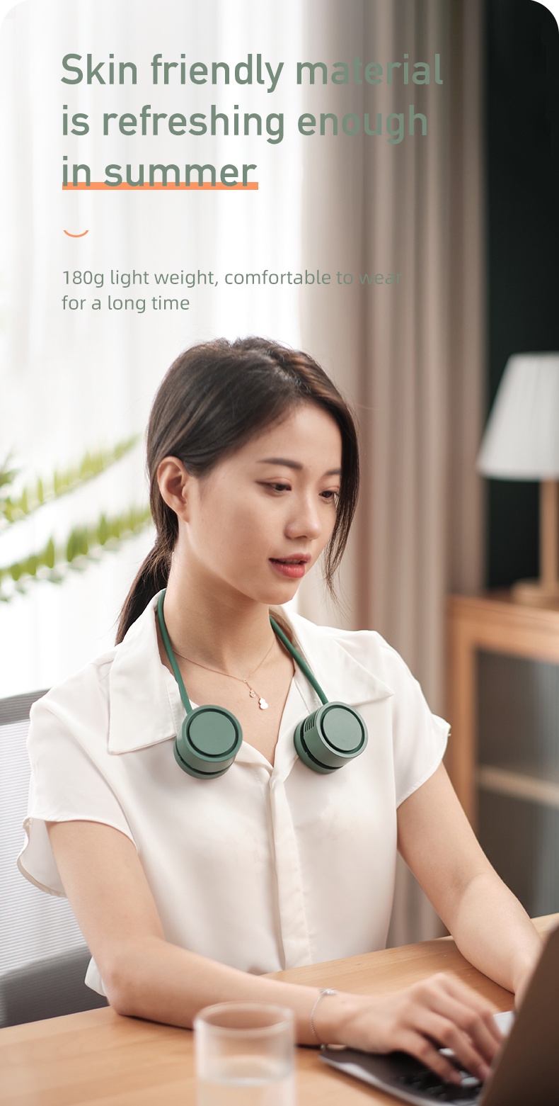 [SG Stock] Leafless Cooling Neck Hanging Fan Aroma Diffuser Small Mini ...