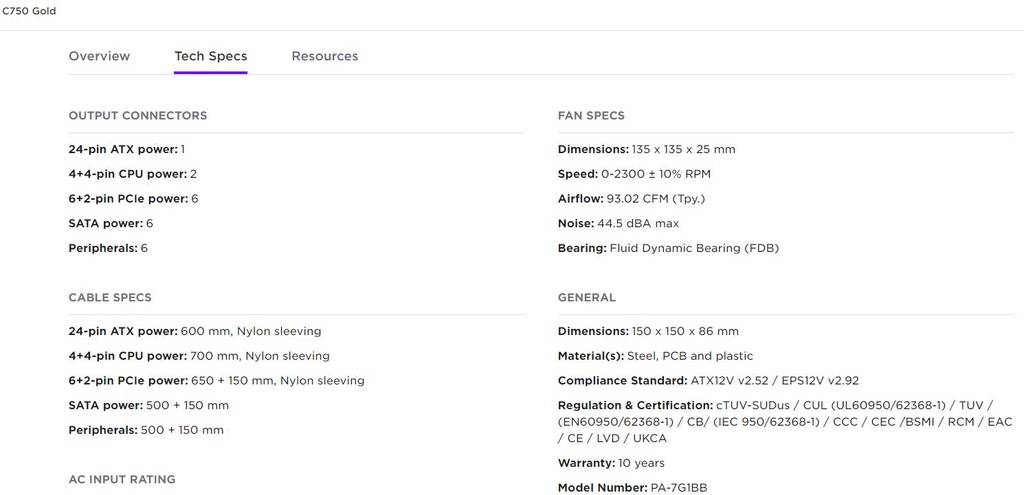 NZXT C650 / C750 PSU - 650 / 750 Watt PSU - 80+ Gold Certified - Fully ...