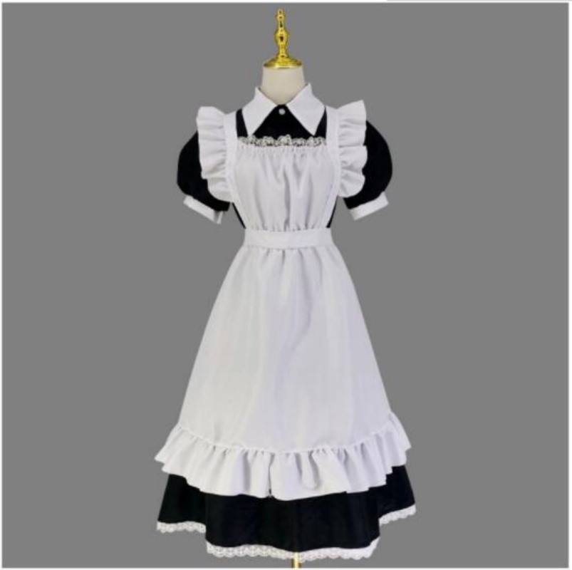 Women Cute Maid Dress Maid Outfit Apron Dress Cross Dressing ...