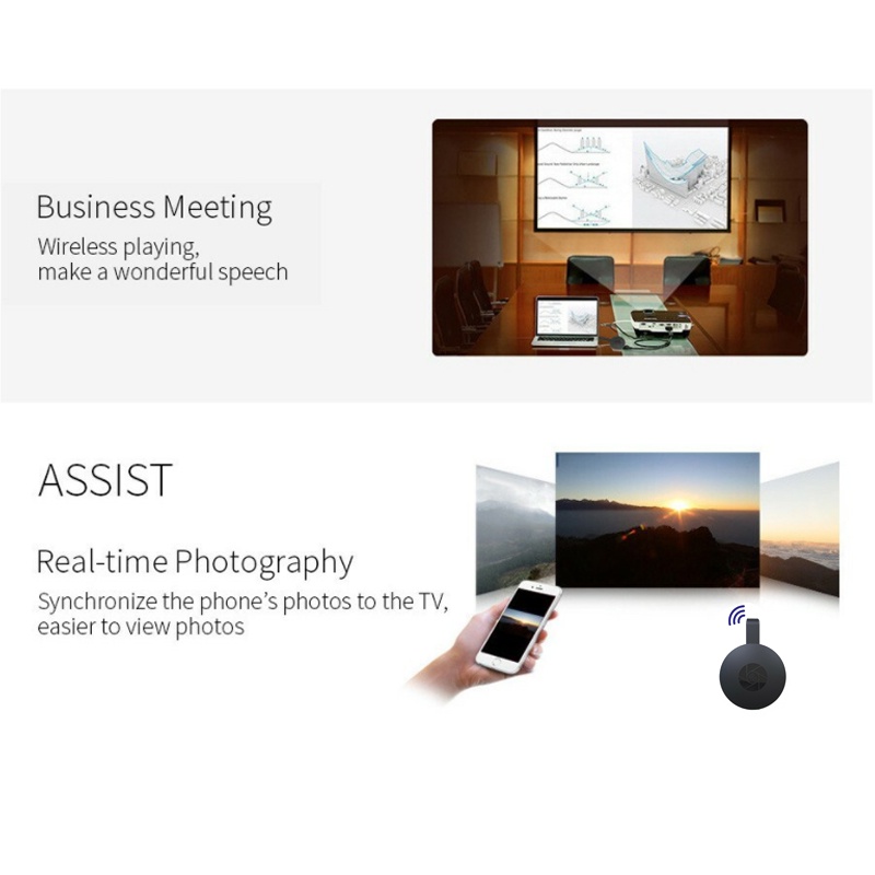 4K Mirascreen G2 Chromecast TV Streaming Wireless Anycast Mira Screen ...