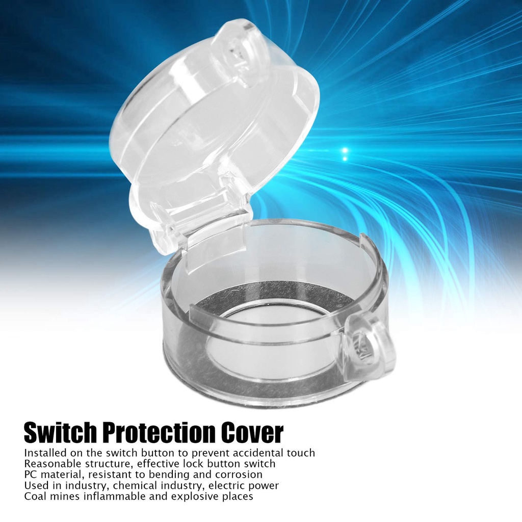 30mm Push Button Switch Protector Emergency Stop Transparent Dustproof ...