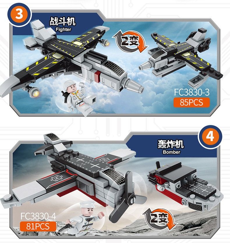 Compatible With Lego Building Blocks Aircraft Carrier Military Series ...