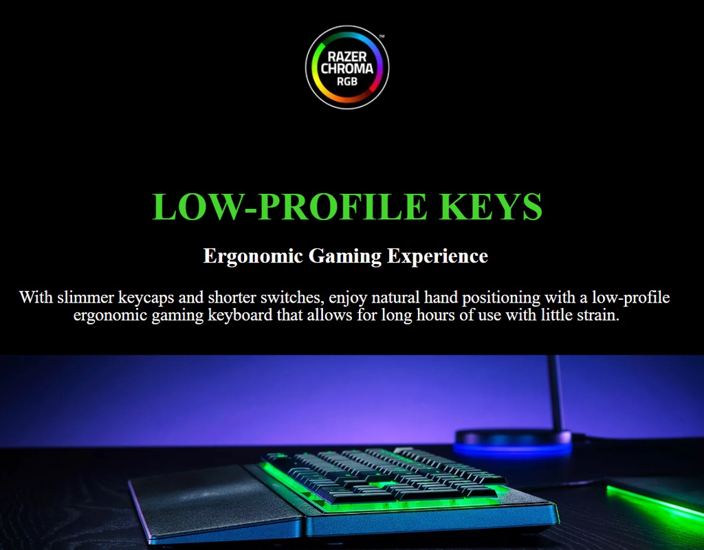 DYNACORE - Razer Ornata V3 X Gaming Keyboard: Low-Profile Keys - Silent ...