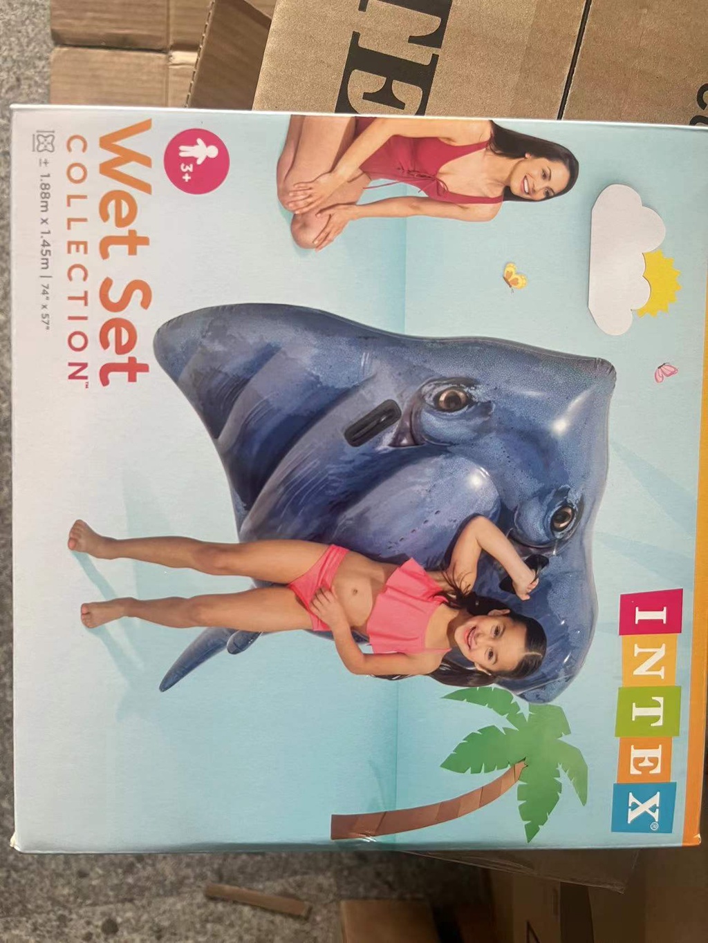 [SG]Stingray Ride-On Inflatable Swim Swimming Pool Float Floats ...