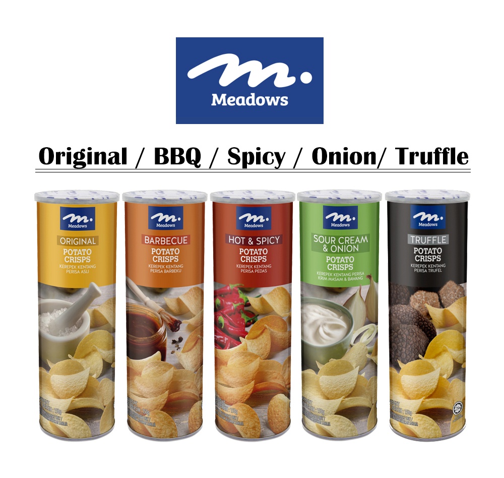 Meadows Potato Chips Sticks Original / Truffle / Hot & Spicy / BBQ ...