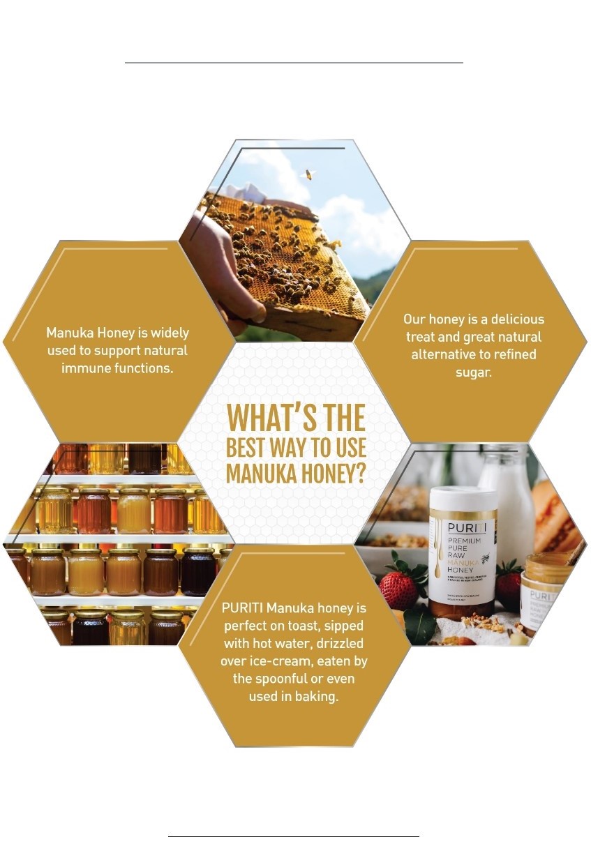 PURITI New Zealand Premium Raw Manuka Honey UMF 22+ I MGO 1000 (250g ...