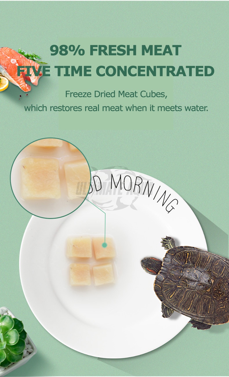 YEE Terrapin Turtle Food, Aquarium Food With 5 Types Of Meat, Rich In ...