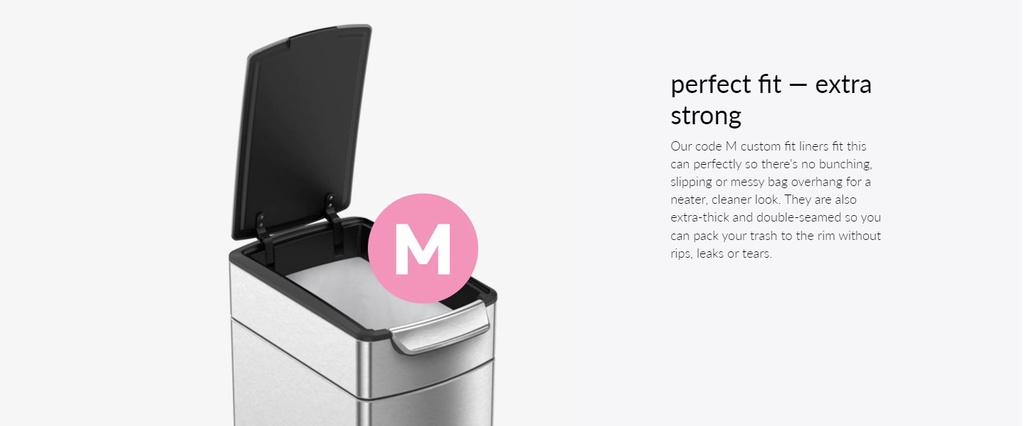 simplehuman 40L Slim Touch-Bar Trash Bin | Shopee Singapore