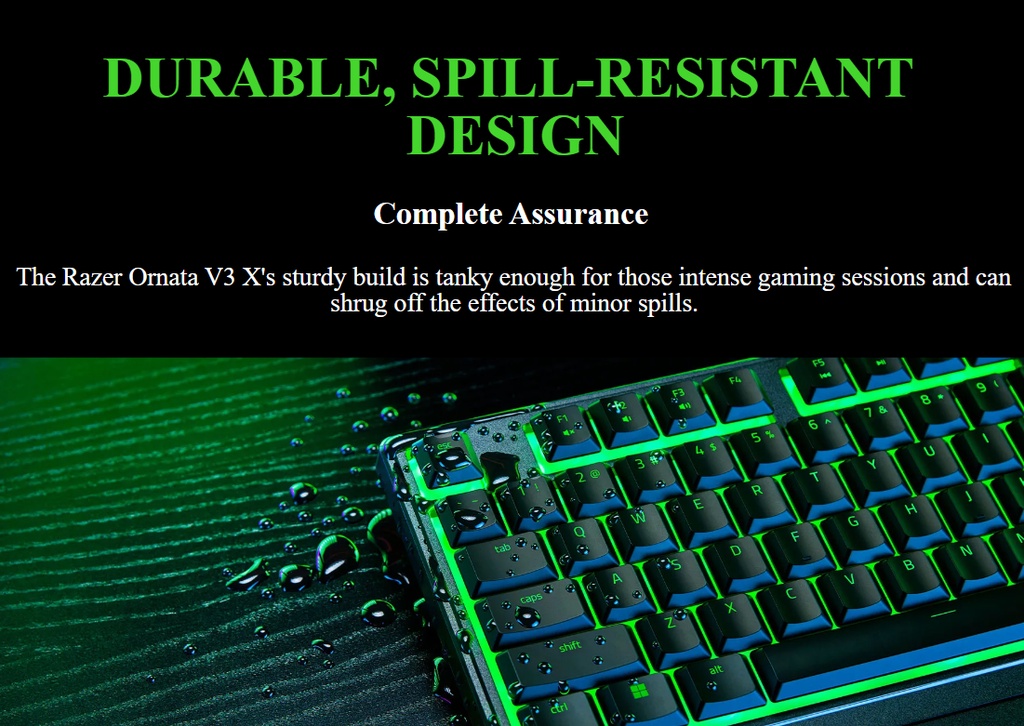 DYNACORE - Razer Ornata V3 X Gaming Keyboard: Low-Profile Keys - Silent ...