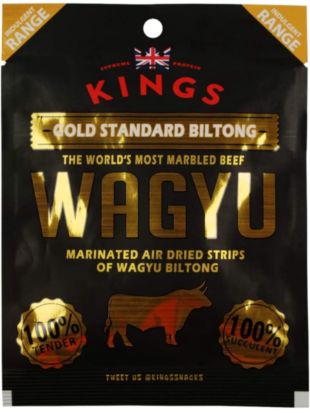 Kings Elite Snacks, Gold Standard Wagyu Beef Biltong Packs, 25 Grams ...