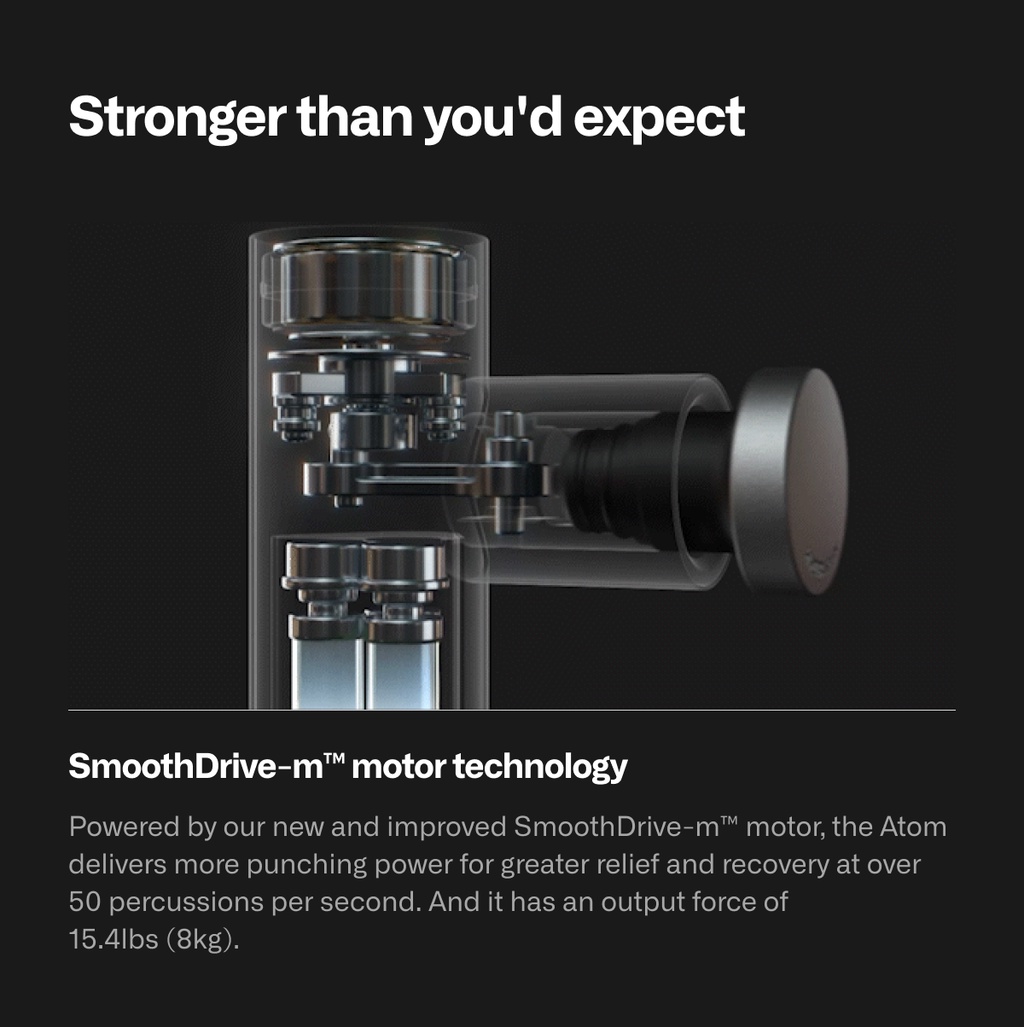 HYDRAGUN Atom Mini Massage Gun Portable Deep Tissue Massage for Muscle ...