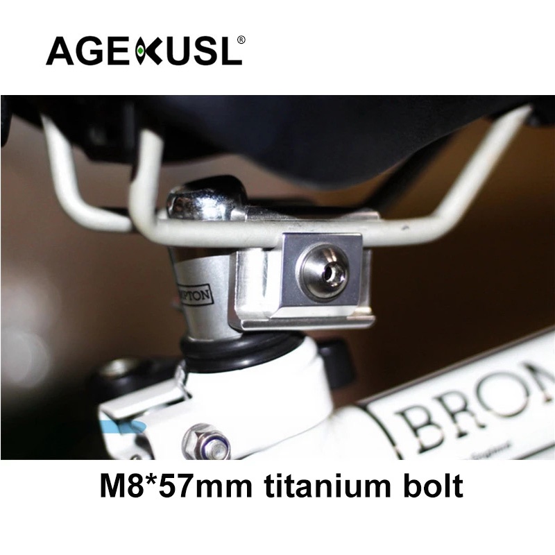 AGEKUSL Bike Seatpost Clip Screw Saddle Clamp Bolt Titanium Screw Use ...