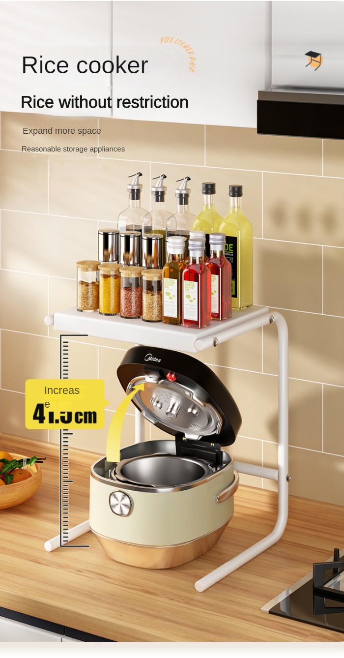 [Ready Stock] Electric rice cooker storage rack kitchen stove air fryer ...