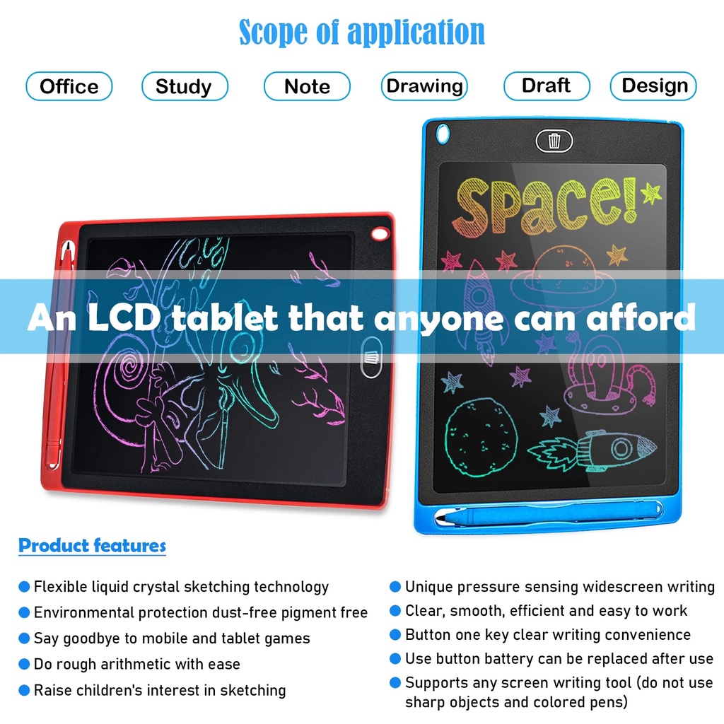 8.5/10/12 inch Magic Writing Tablet Drawing Board Children's Graffiti ...