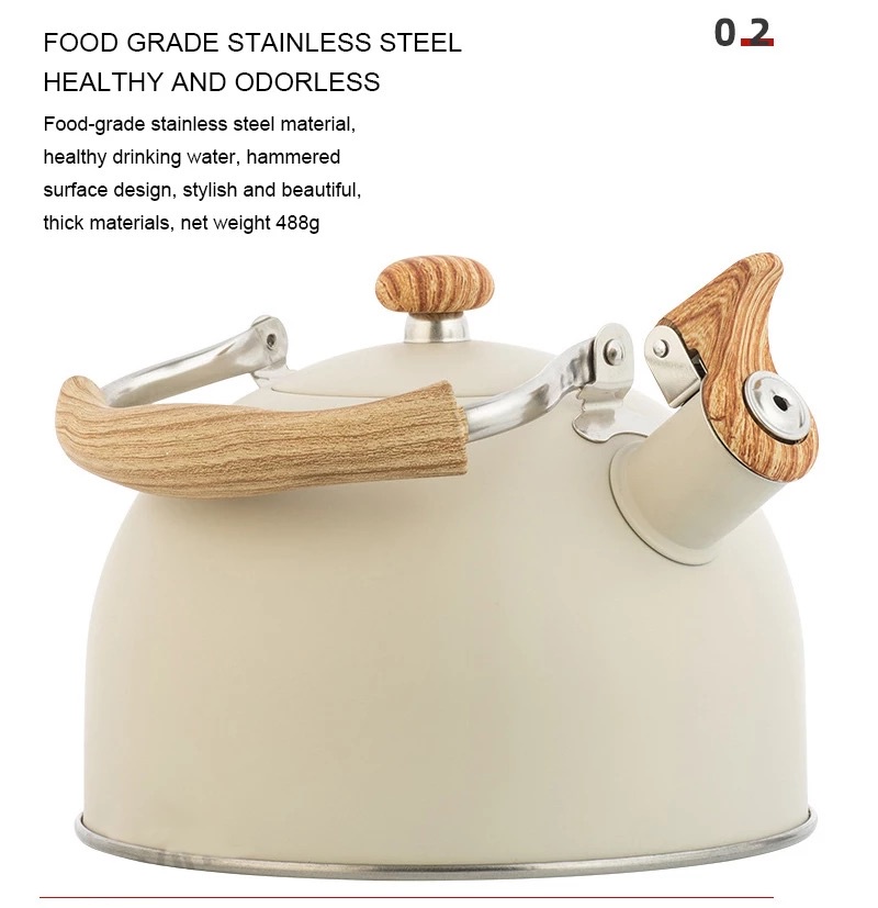 KEMORELA Japanese Style Whistle Boiling Kettle Stainless Steel Water ...