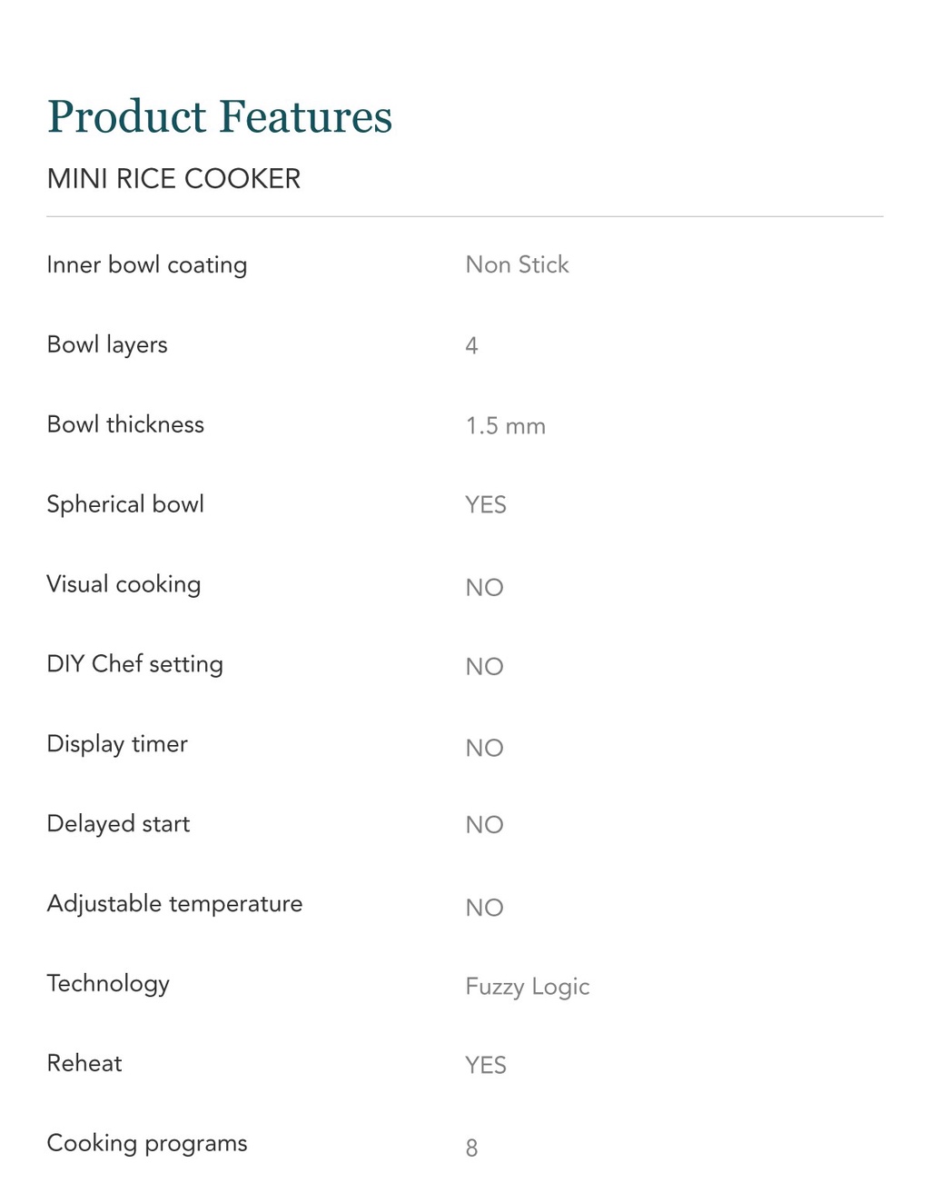 Tefal Easy Fuzzy Logic Rice Cooker 1.8L RK7321 – 8 Programmes, AI, 4 ...