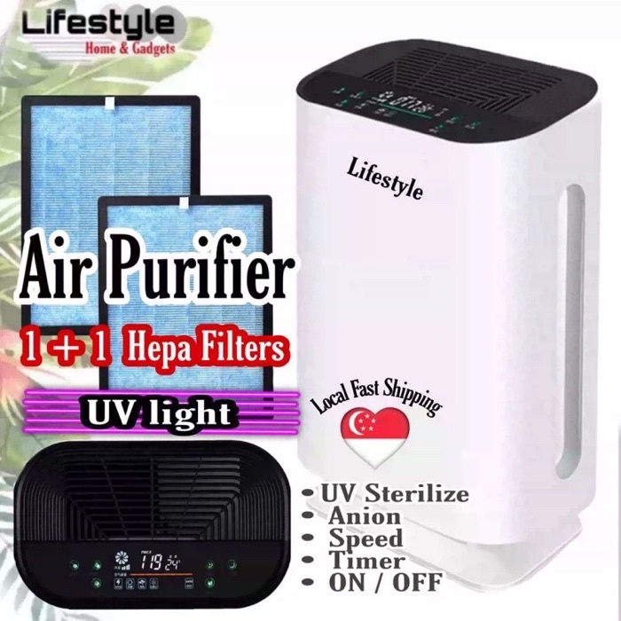 🔥🔥🔥 [SG SELLER]NEW LIFESTYLE ANION Pure Air Purifier True Hepa with 1+1 ...