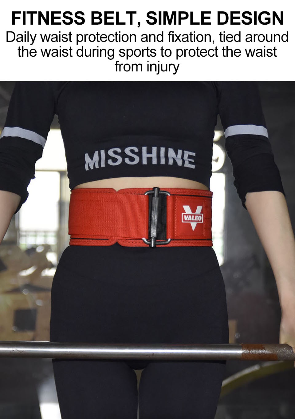 Quick Locking Weightlifting Belt Adjustable Nylon Gym Workout Belts for ...