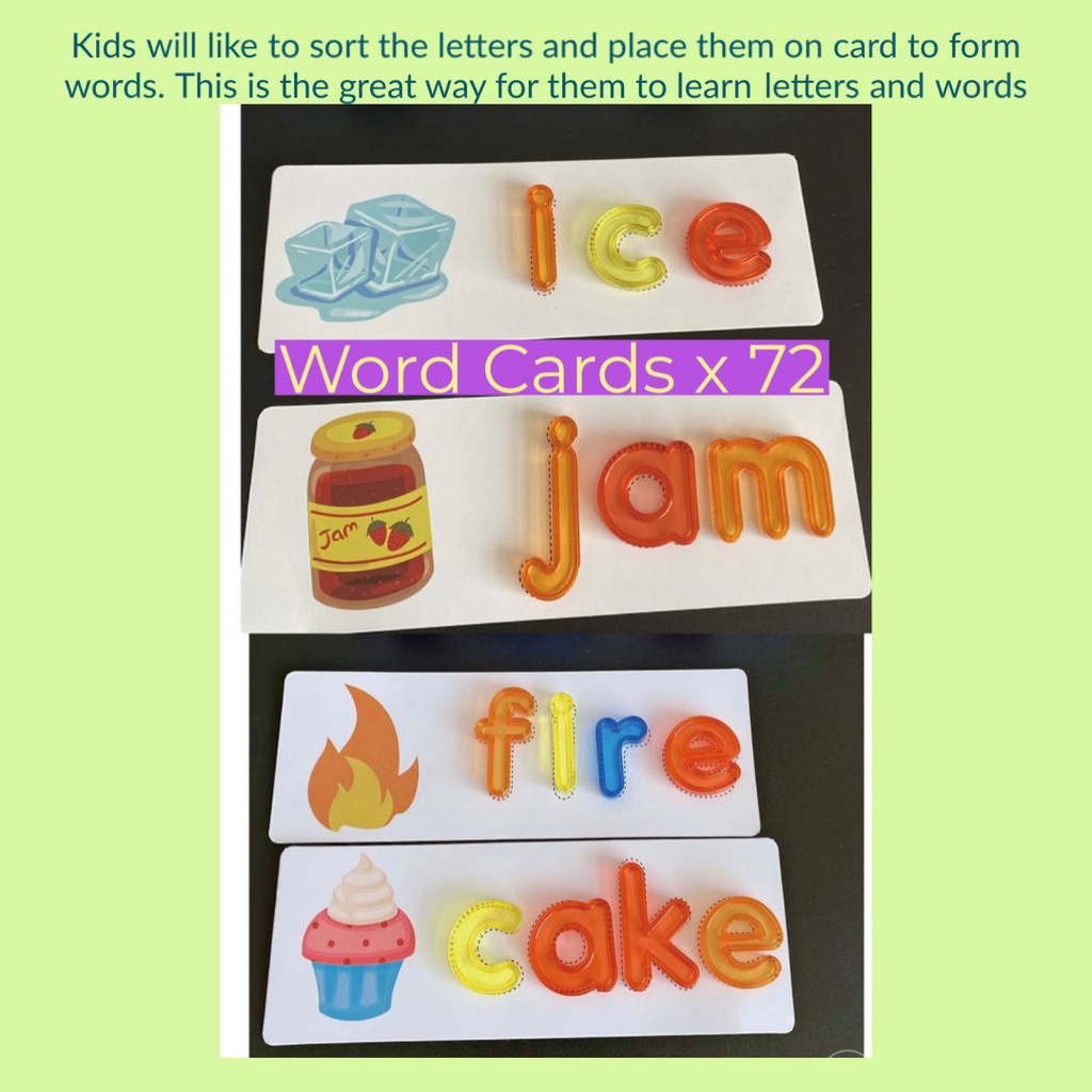 Kids Toys Rainbow Letters Alphabet Upper & Lower Case Letters set ...