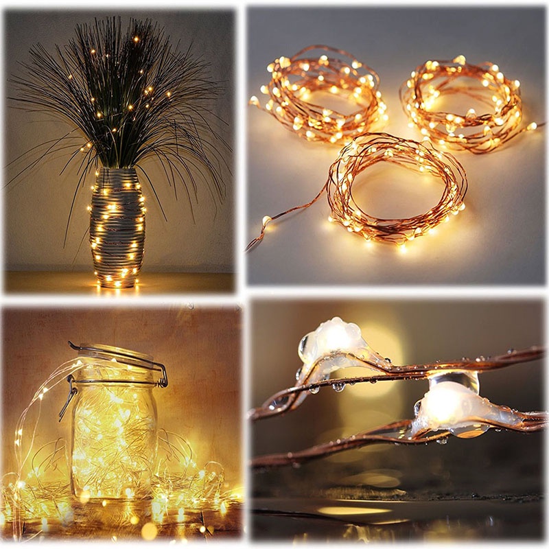 20M 200 LED USB Copper Wire String Fairy Lights Christmas Party Wedding ...