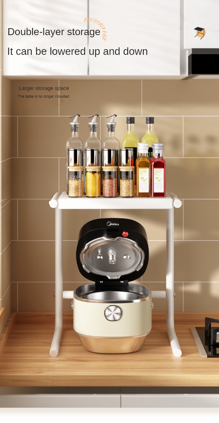 [Ready Stock] Electric rice cooker storage rack kitchen stove air fryer ...