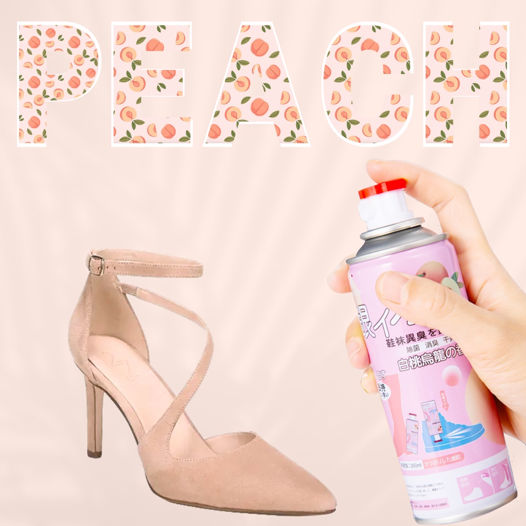 🇸🇬JAPAN AG+ PEACH Shoe Deodorant Spray, Odor Removal, Shoe Freshener ...