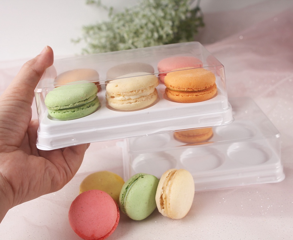 10pcs Macaron box packaging container packing box for 6 macarons ...