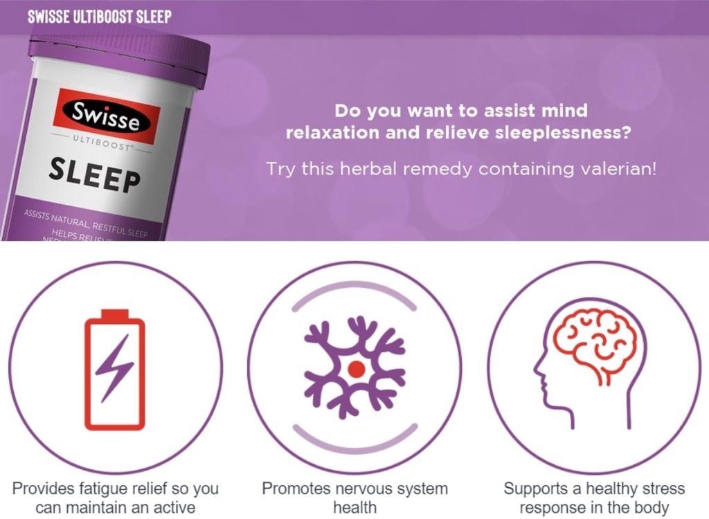 Shopee x Swisse Brand Box - Swisse Ultiboost Sleep 100 Tablets x 2 ...