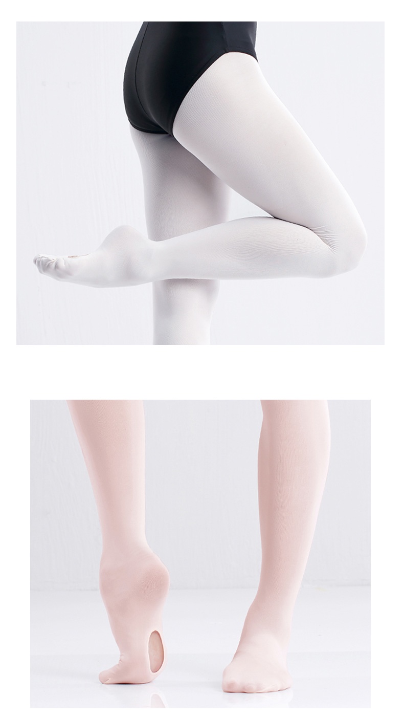Girls Convertible Ballet Tights Seamless Ballet Dance Pantyhose ...